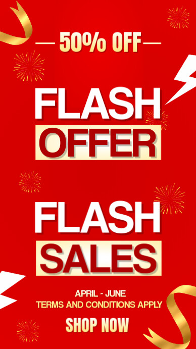 Flash sale Template | PosterMyWall