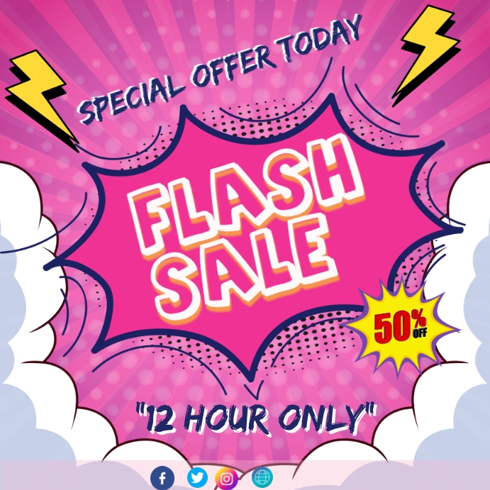 FLASH SALE Template | PosterMyWall