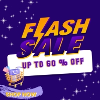 Flash Sale Social Media Ad Template | PosterMyWall