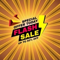 flash sale ad instagram video template | PosterMyWall