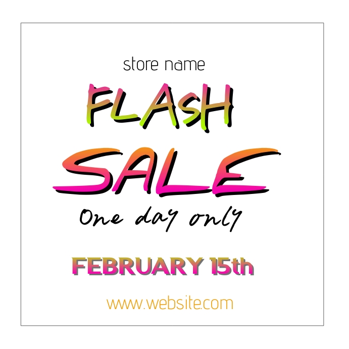 Flash Sale Digital Ad Template | PosterMyWall