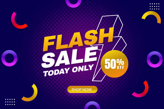 Flash Sale Discount Ads Template | PosterMyWall