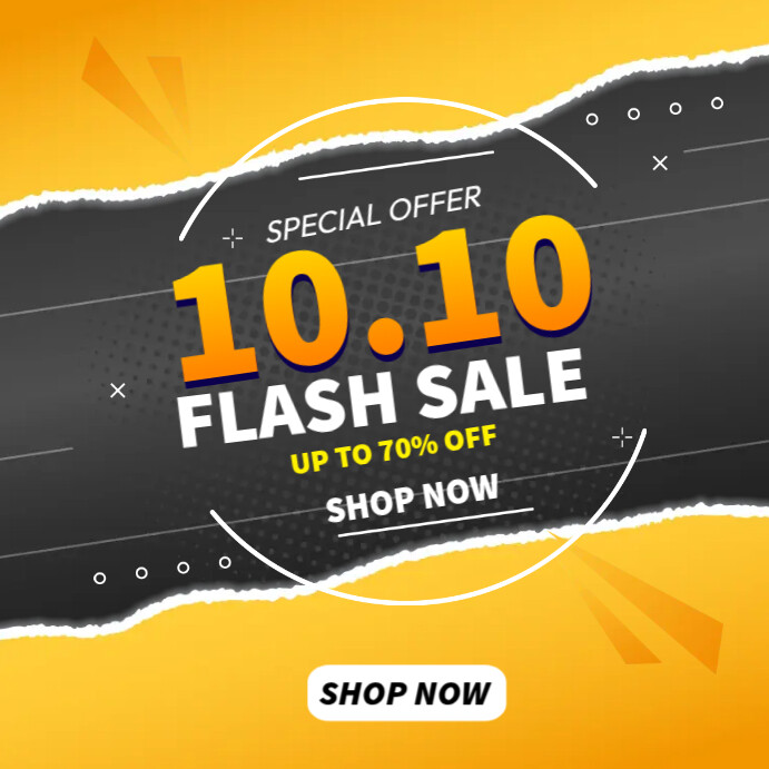 Flash Sale Discount Template | PosterMyWall