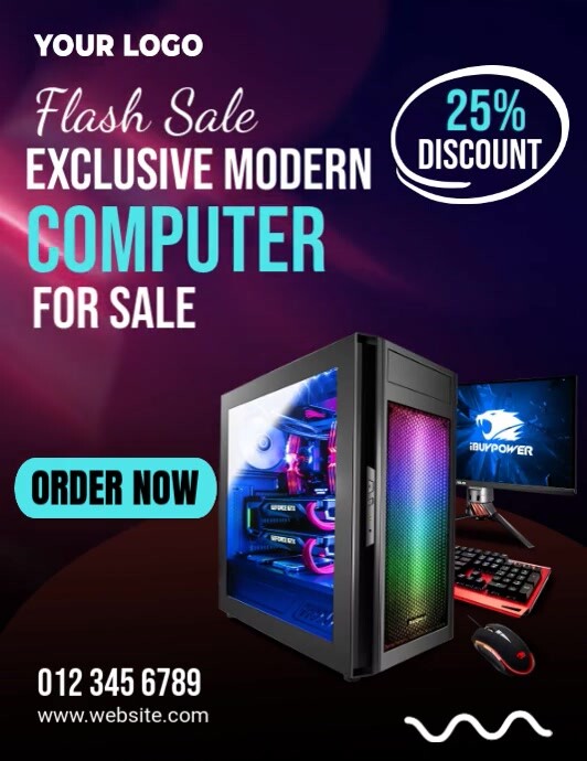 Copy of Flash Sale Exclusive Computer Sale | PosterMyWall