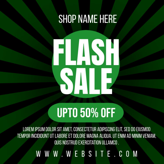 Modèle Flash sale flyer | PosterMyWall
