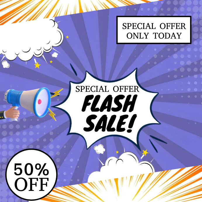 Flash sale flyer Templat | PosterMyWall