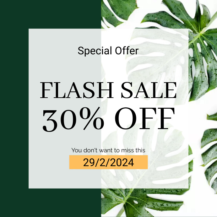Copy of Flash Sale Instagram Post | PosterMyWall