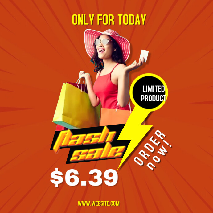 Flash Sale Instagram Post Template | PosterMyWall