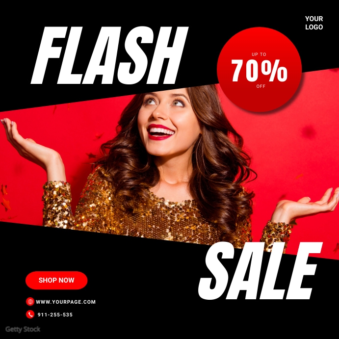 Flash Sale Instagram Post Template | PosterMyWall