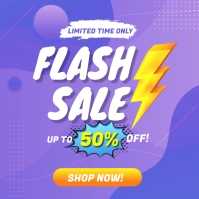 Flash Sale Social Media Post Template | PosterMyWall