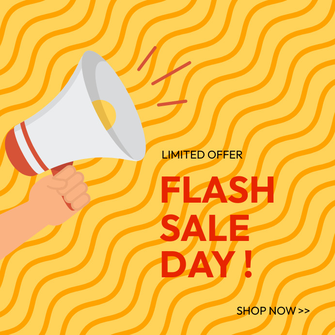 Flash Sale Poster Template | PosterMyWall