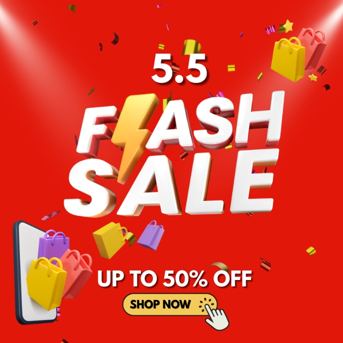 flash sale retail template | PosterMyWall