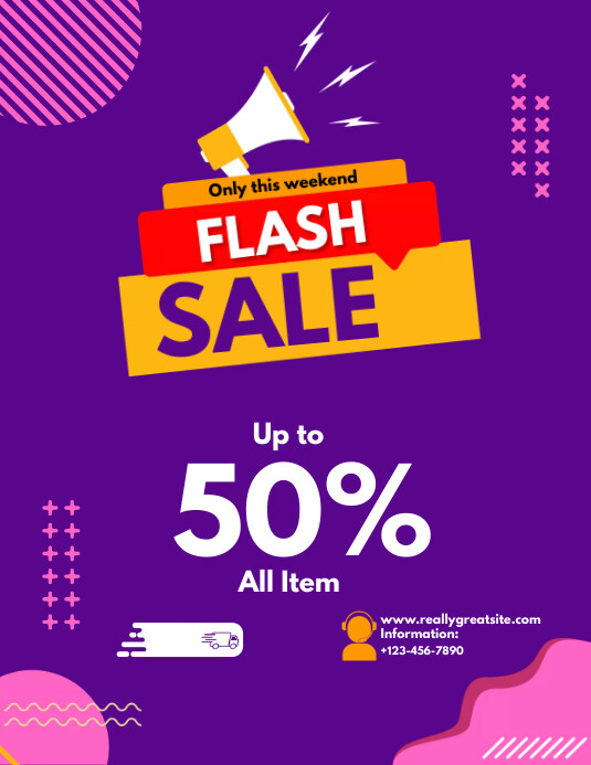 Plantilla de flash sale retail template | PosterMyWall