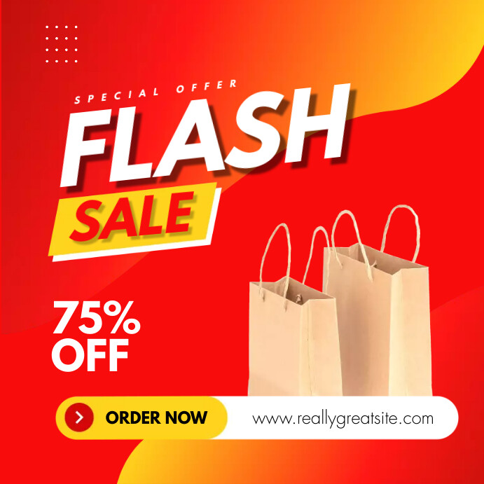 Plantilla de flash sale retail template | PosterMyWall