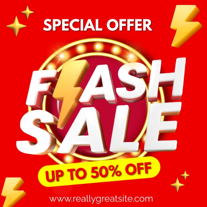 flash sale retail template | PosterMyWall