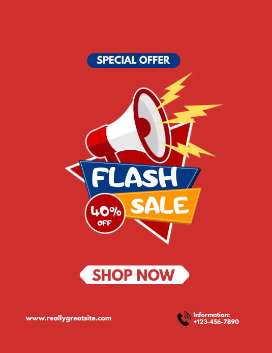 flash sale retail template | PosterMyWall