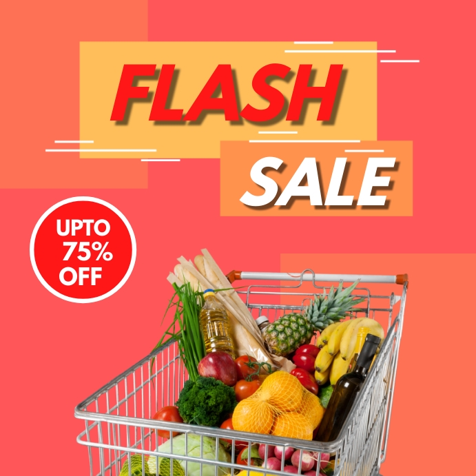 Plantilla de flash sale retail template | PosterMyWall