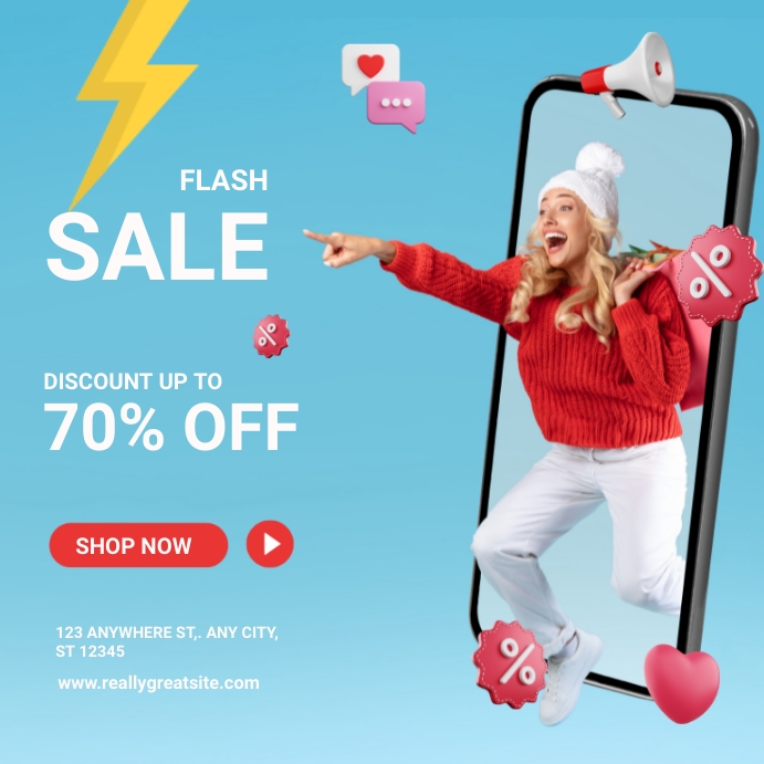 Copy of Flash Sale Template | PosterMyWall