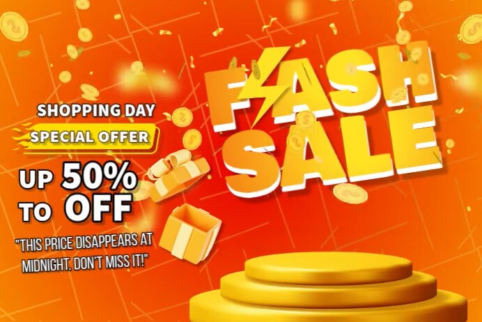 Flash Sale Urgent Deal Template | PosterMyWall