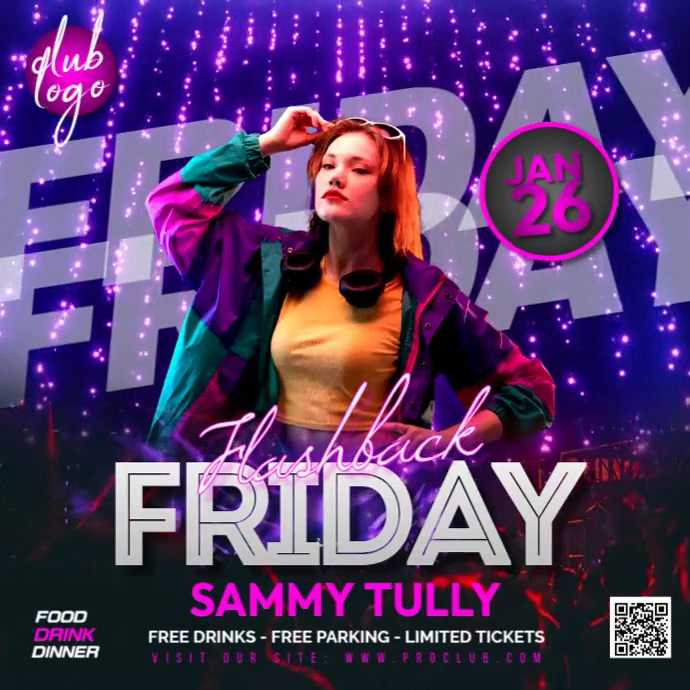 Plantilla de Flashback Friday Club | PosterMyWall