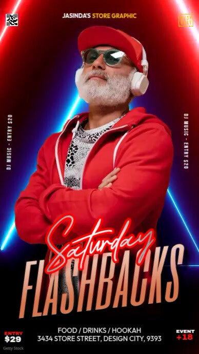 Flashback Saturday Party Template | PosterMyWall