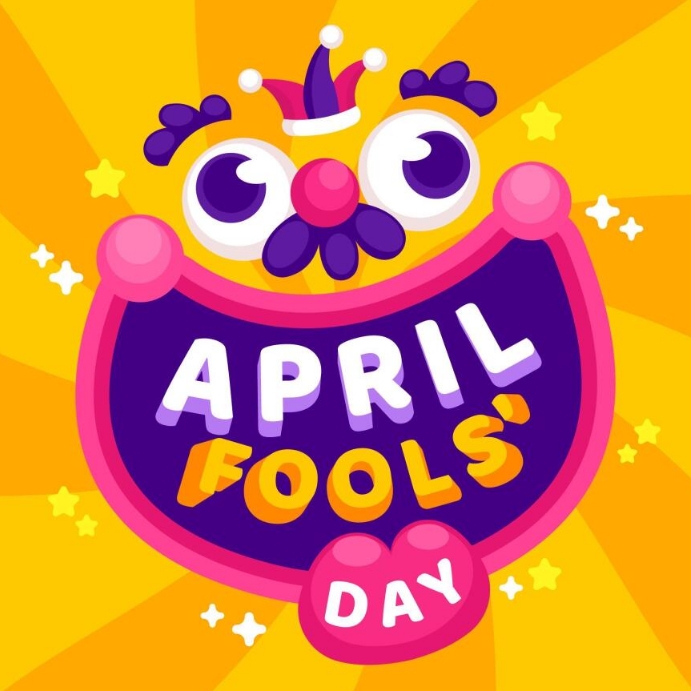 Flat April fool's day illustration Template | PosterMyWall