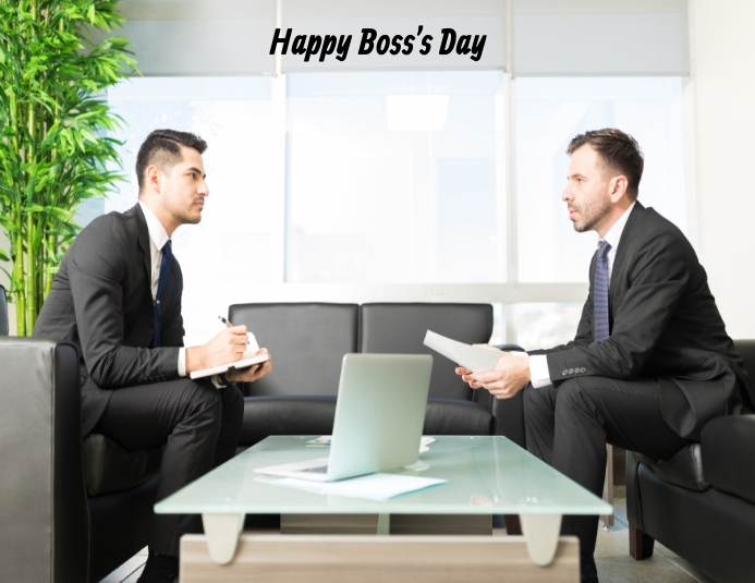 Flat boss's day illustration concept Template | PosterMyWall