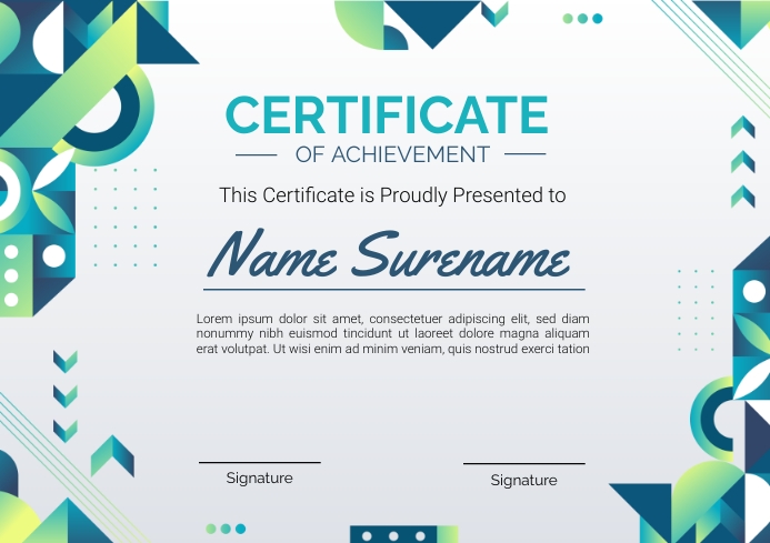 Copy of Flat Certificate Template | PosterMyWall