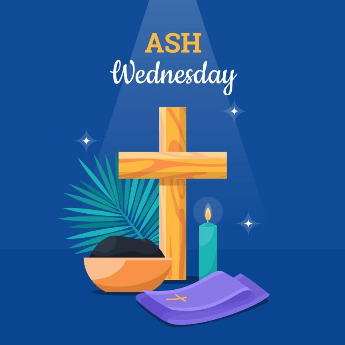 Copy of Flat design ash Wednesday | PosterMyWall