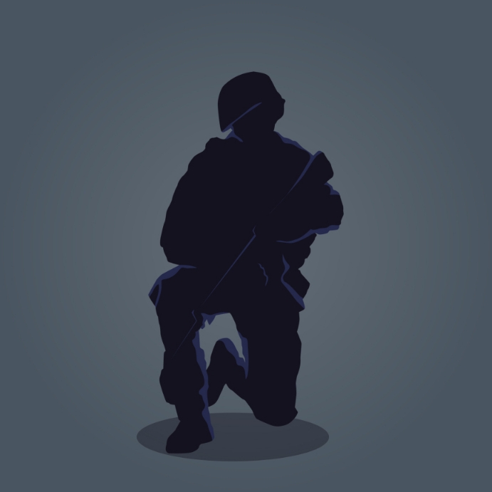 Flat design war scene illustration Template | PosterMyWall