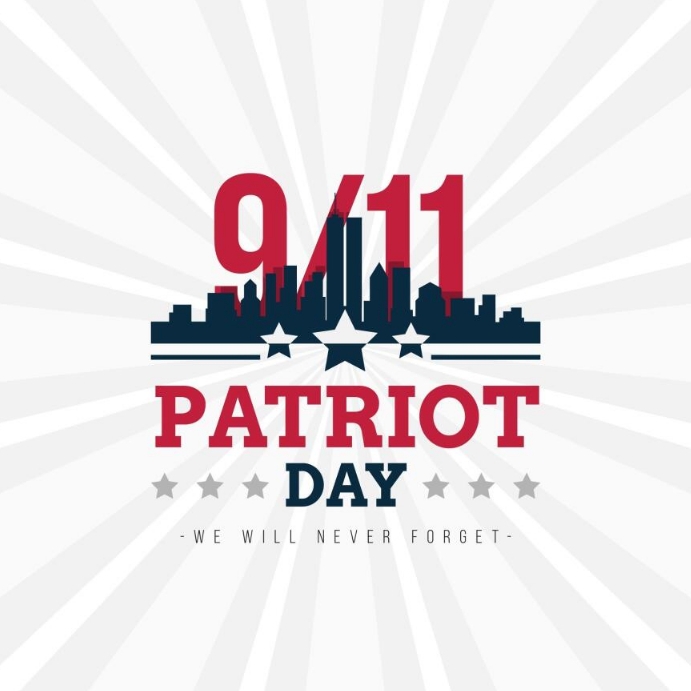 Flat illustration September 11 patriot day Template | PosterMyWall