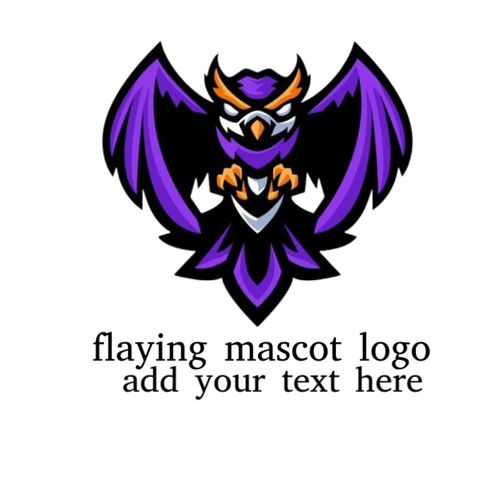 flaying mascot logo Template | PosterMyWall