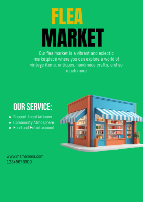 Flea market Template | PosterMyWall