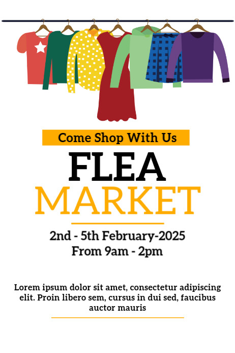 Flea Market flyer Template | PosterMyWall