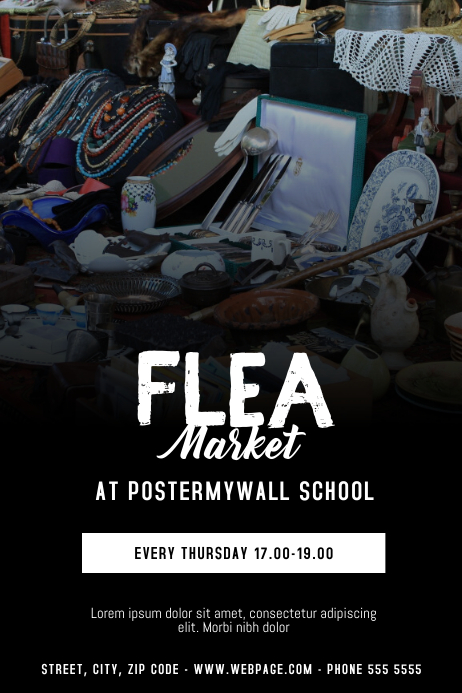 Flea Market Flyer Design Template | PosterMyWall