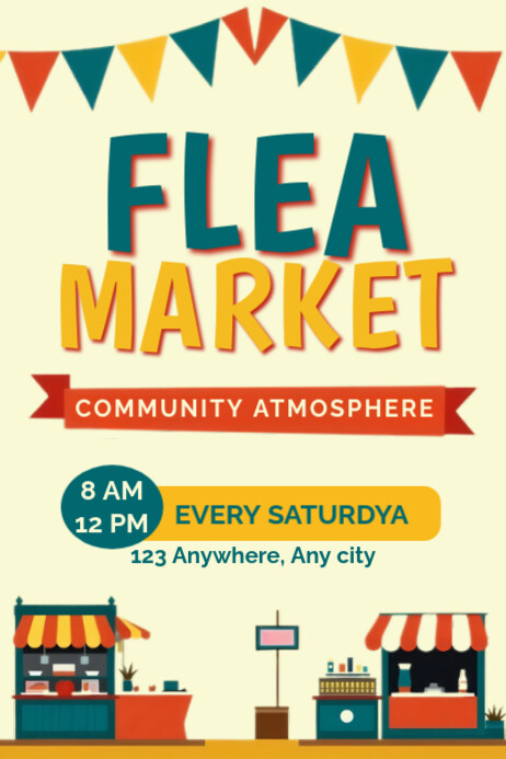 Flea Market Poster Template | PosterMyWall