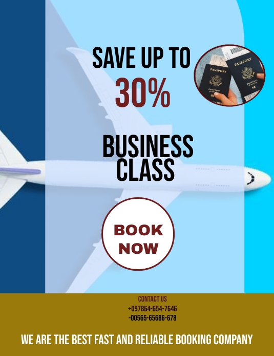 Flight Template | PosterMyWall