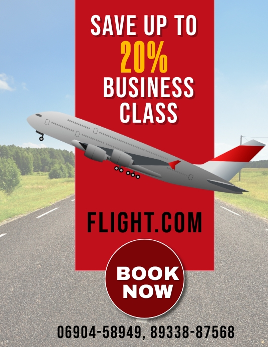 flight Template | PosterMyWall