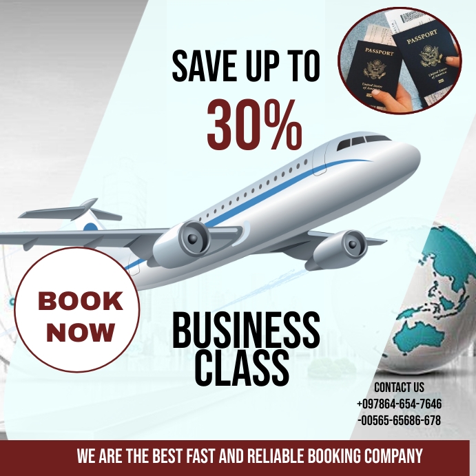 Flight Template | PosterMyWall