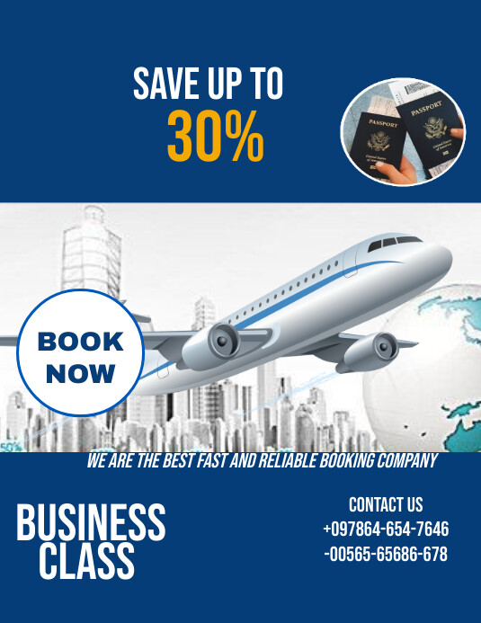 Flight Template | PosterMyWall