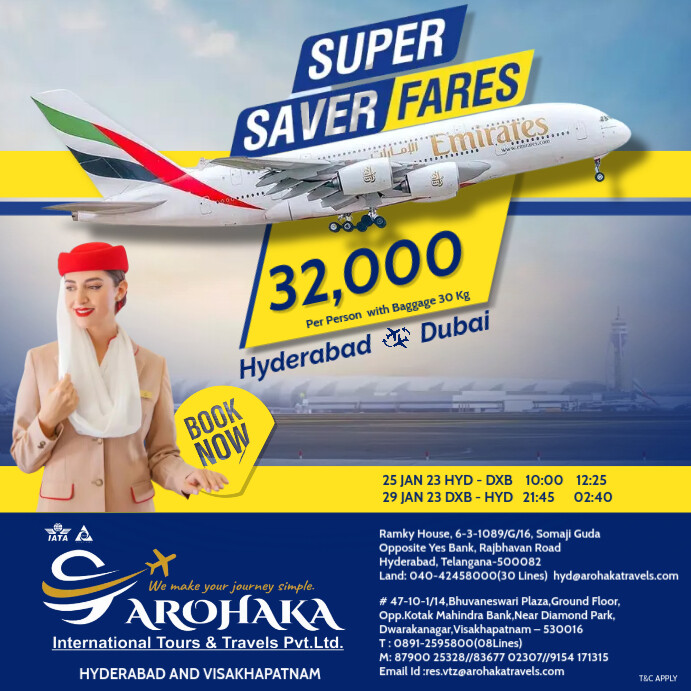 flight fare (2) Template | PosterMyWall