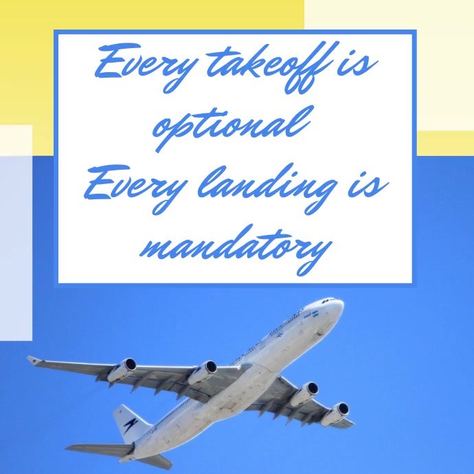 Flight or Flying Inspirational Quote Template | PosterMyWall