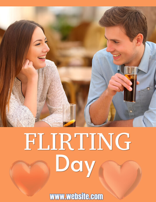 Flirting day Templat | PosterMyWall