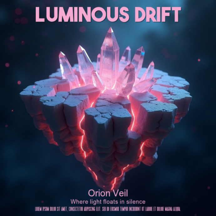 Floating Crystal Islands Album Cover for Psychedelic & Ambient Music ...