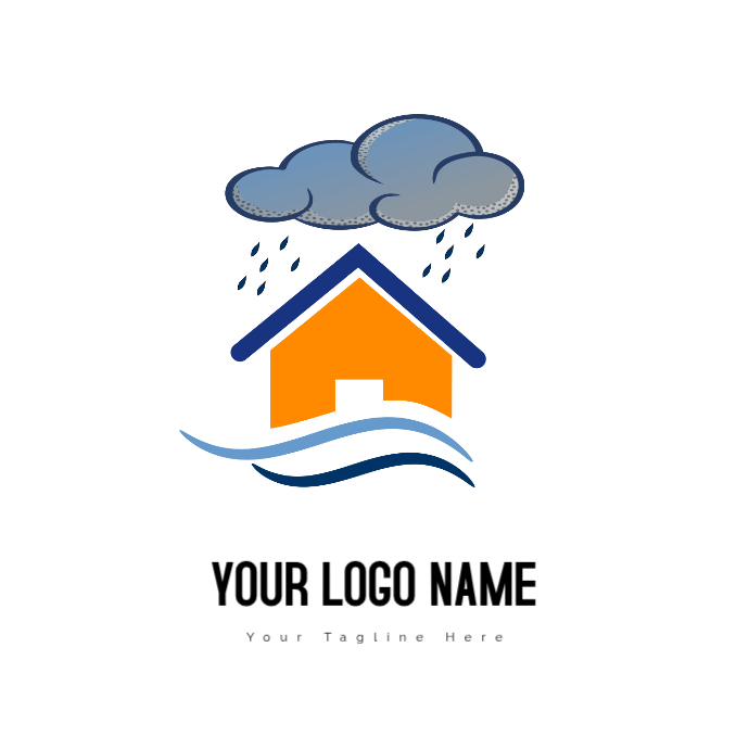 Flood Natural Disaster Free Content Logo Template | PosterMyWall