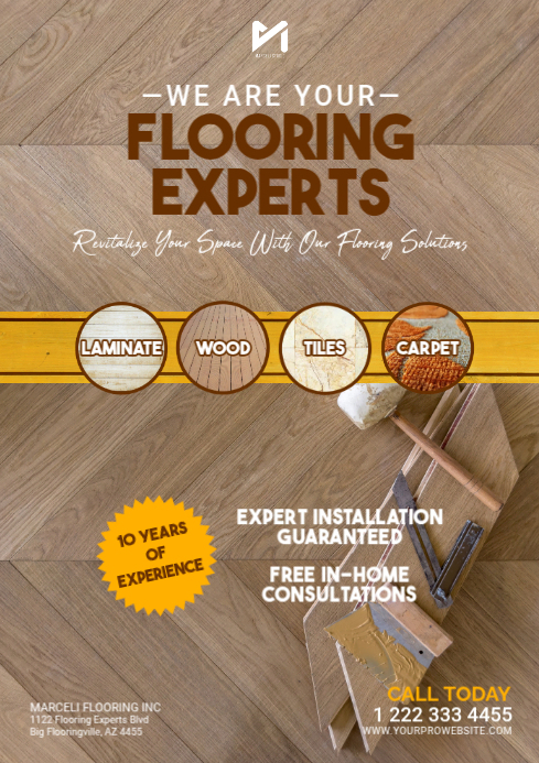 Flooring & Tiling Services Flyer Template | PosterMyWall