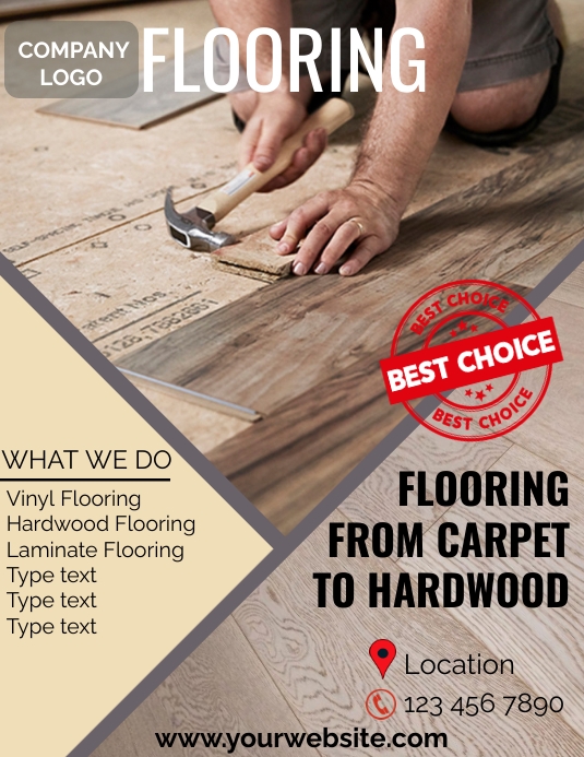 Copy of Flooring flyer | PosterMyWall