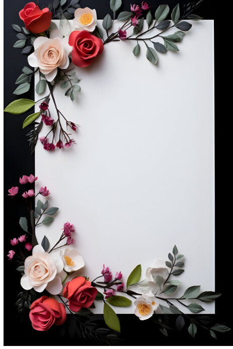 Flora Frame Template | PosterMyWall