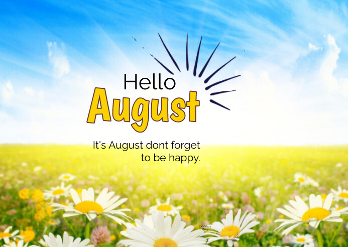 Floral August A6 Template | PosterMyWall