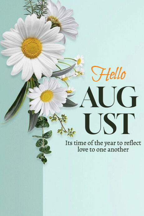 Copy of Floral August Banner 4' × 6' | PosterMyWall